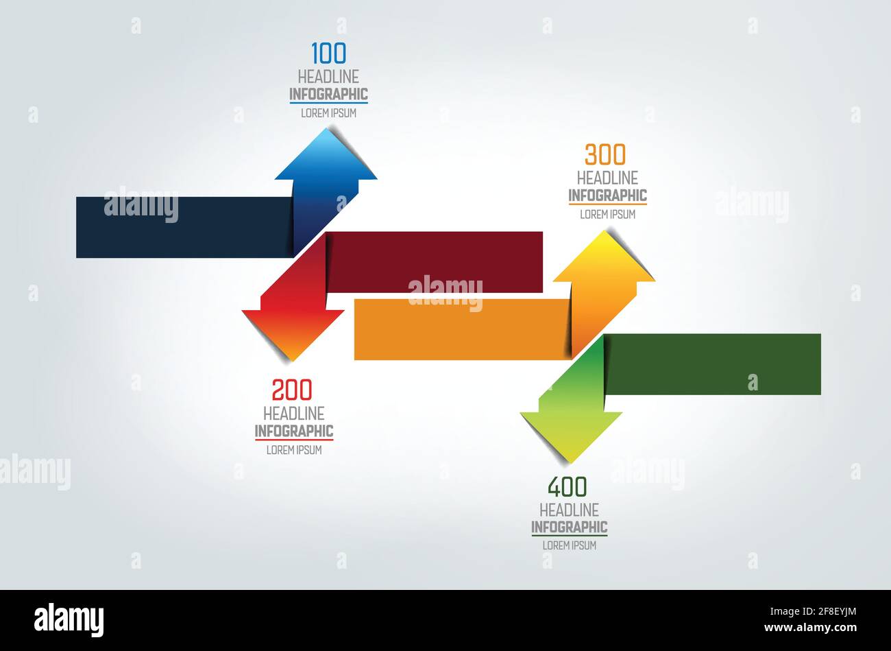 Arrows infographic, chart, scheme, diagram Stock Vector Image & Art - Alamy