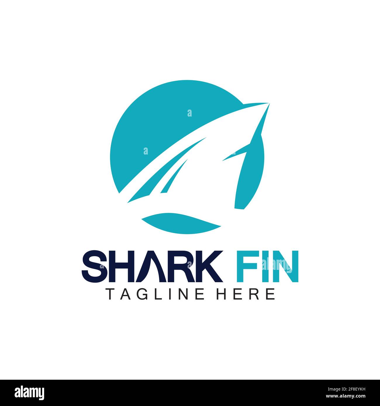 Shark fin logo vector illustration design template.Shark Logo Template ...