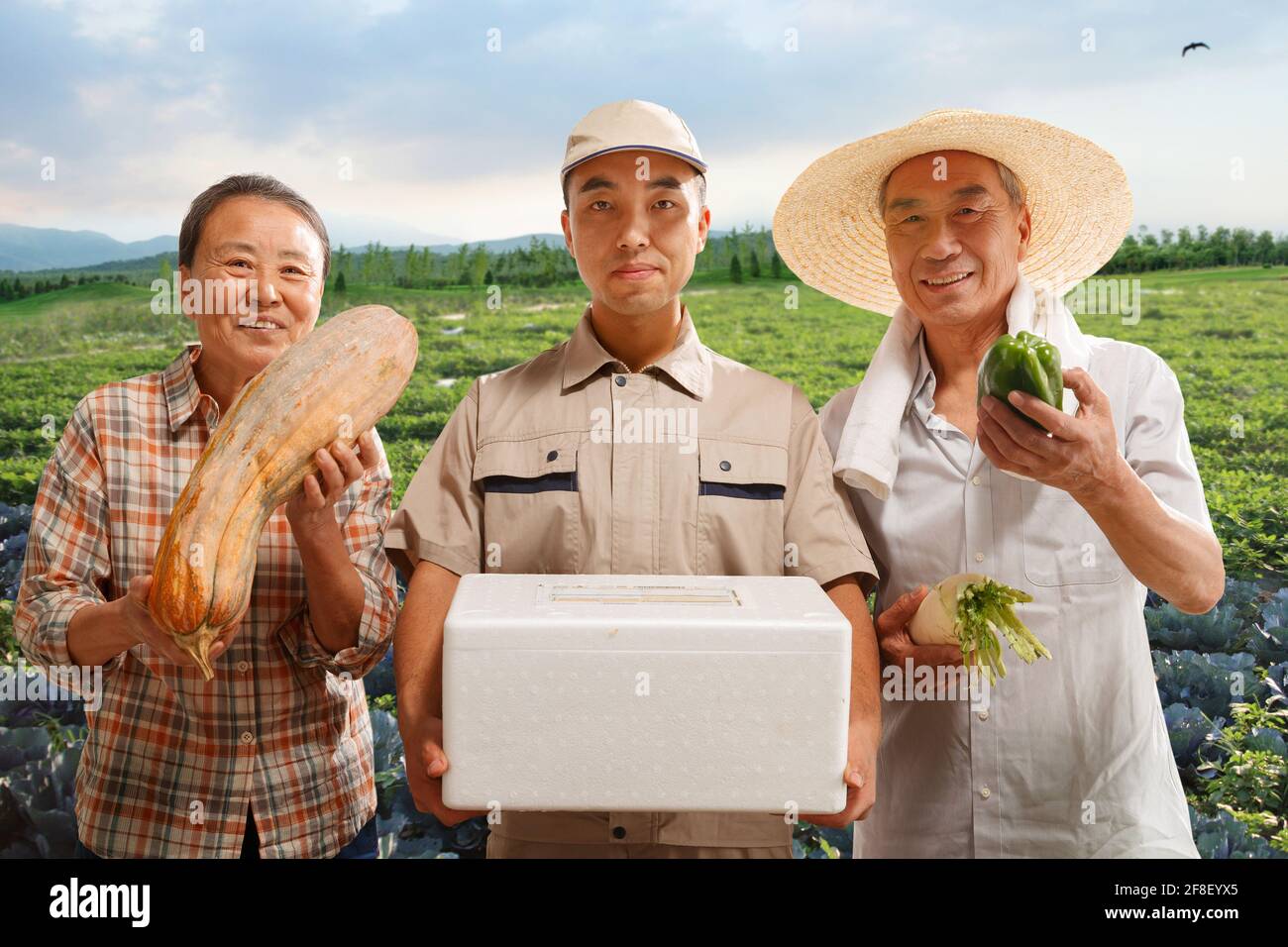 Farmers express agricultural products Stock Photo - Alamy