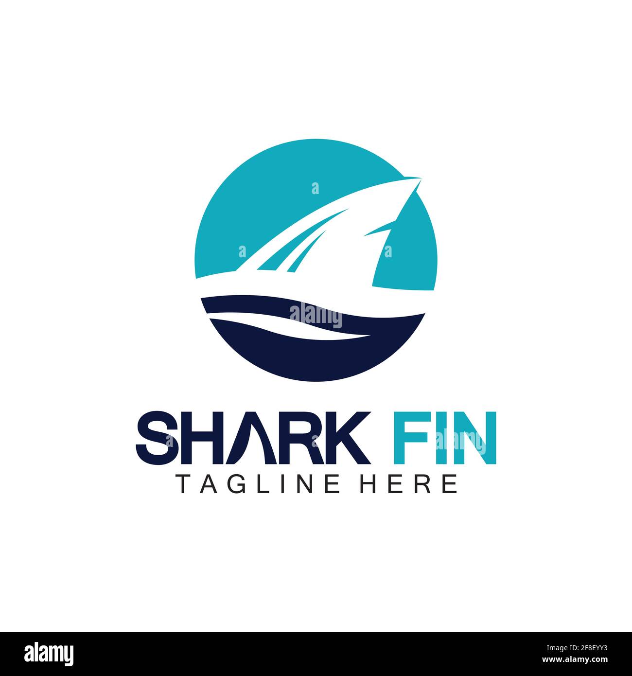 Shark fin logo vector illustration design template.Shark Logo Template ...