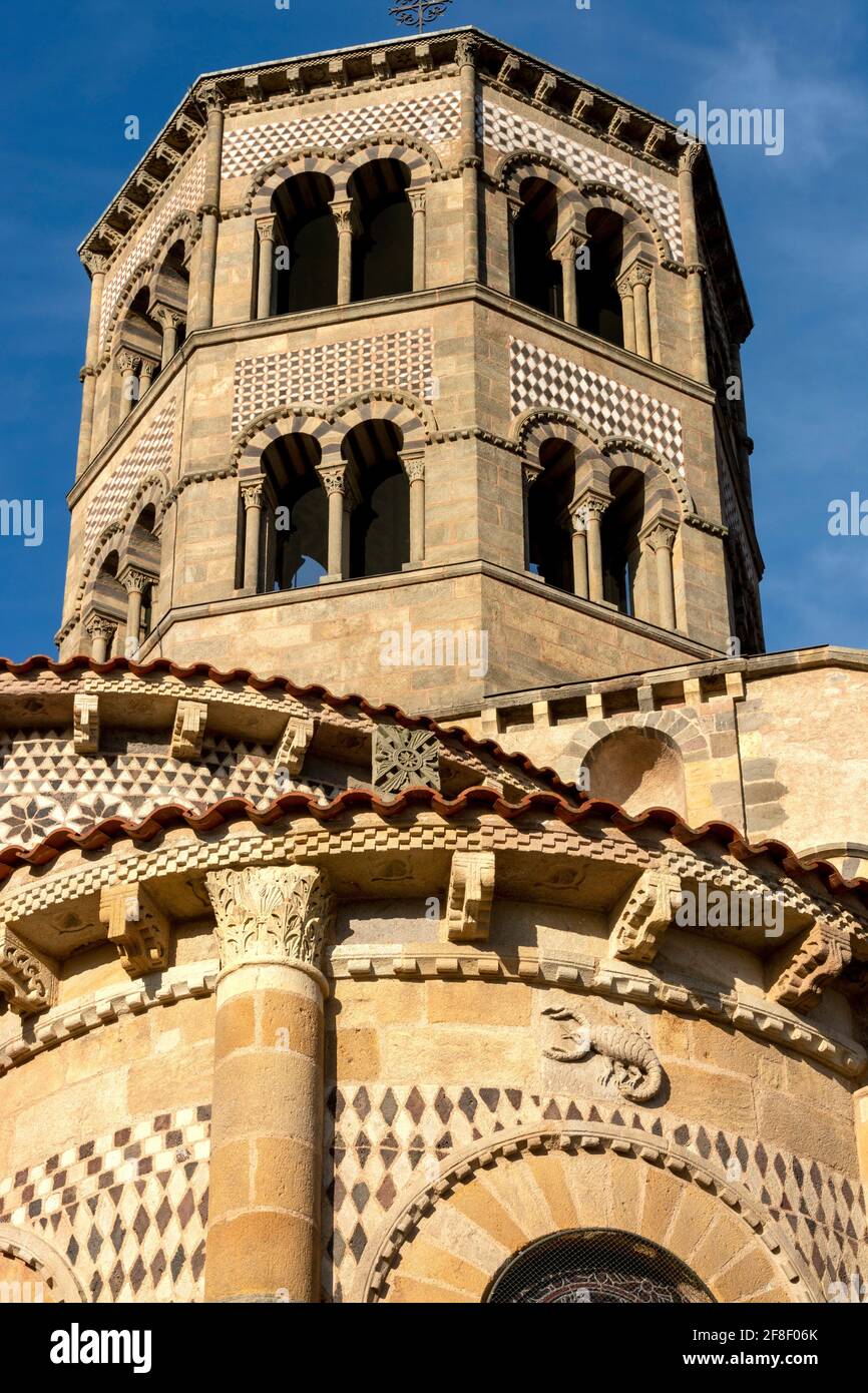 Issoire. Romanesque church Saint Austremoine, one of the five major ...