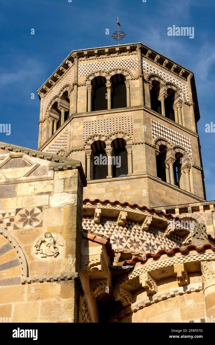 Issoire. Romanesque church Saint Austremoine, one of the five major ...