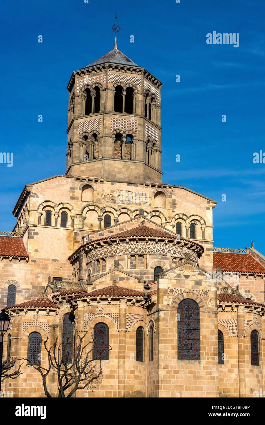 Issoire. Romanesque church Saint Austremoine, one of the five major ...