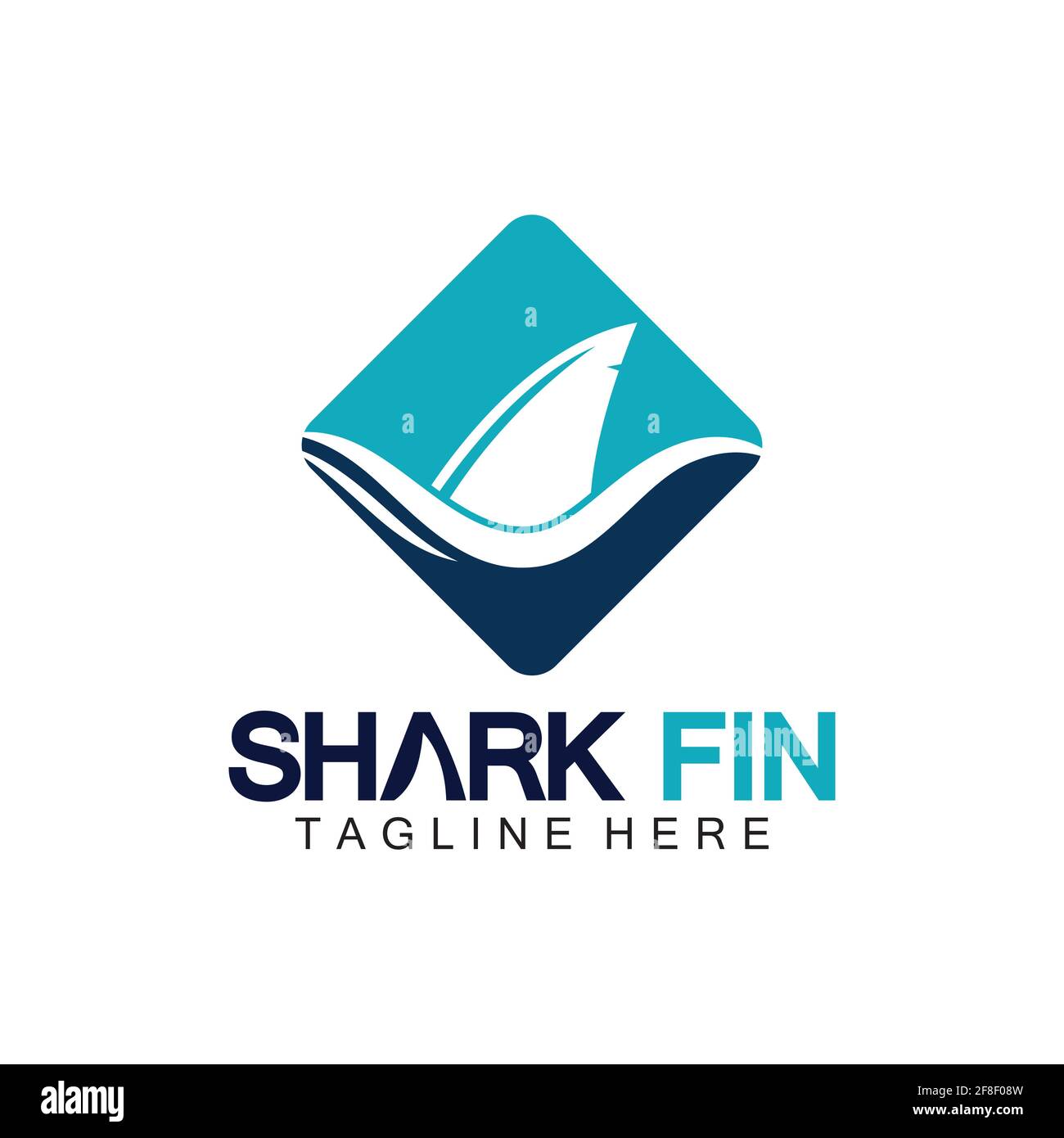 Shark fin logo vector illustration design template.Shark Logo Template ...