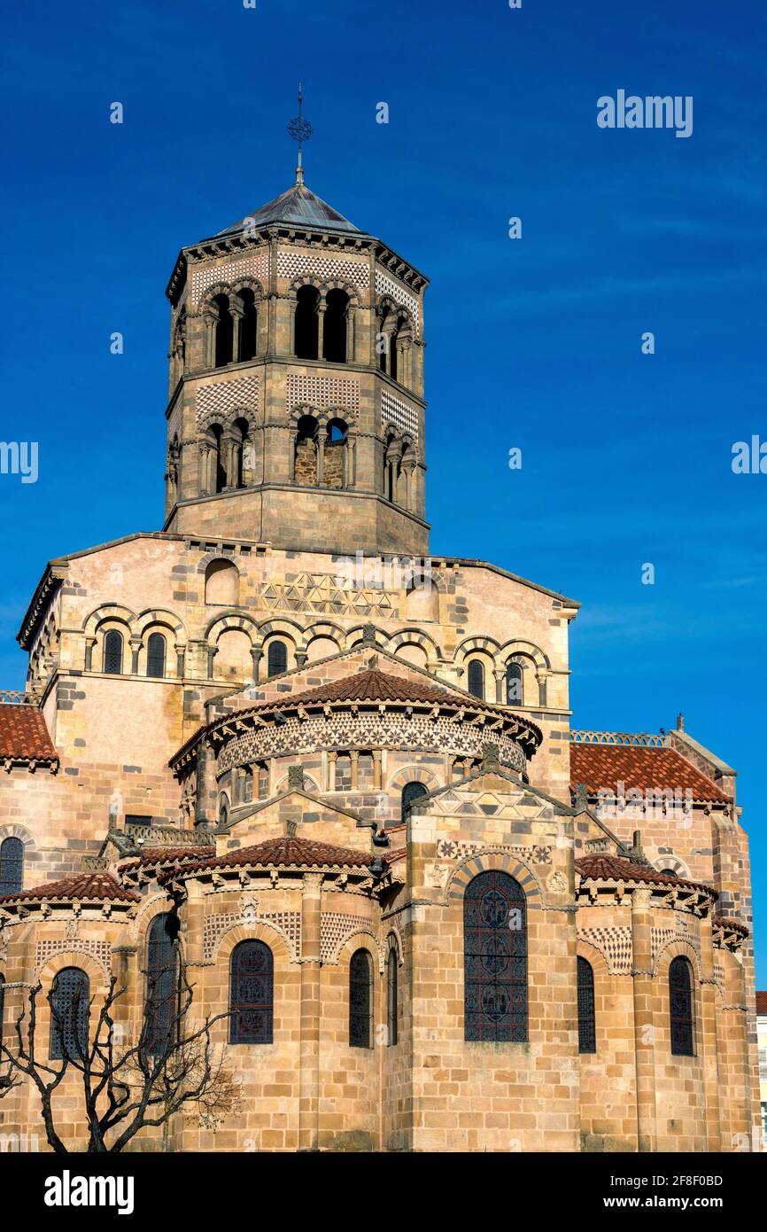 Issoire. Romanesque church Saint Austremoine, one of the five major ...