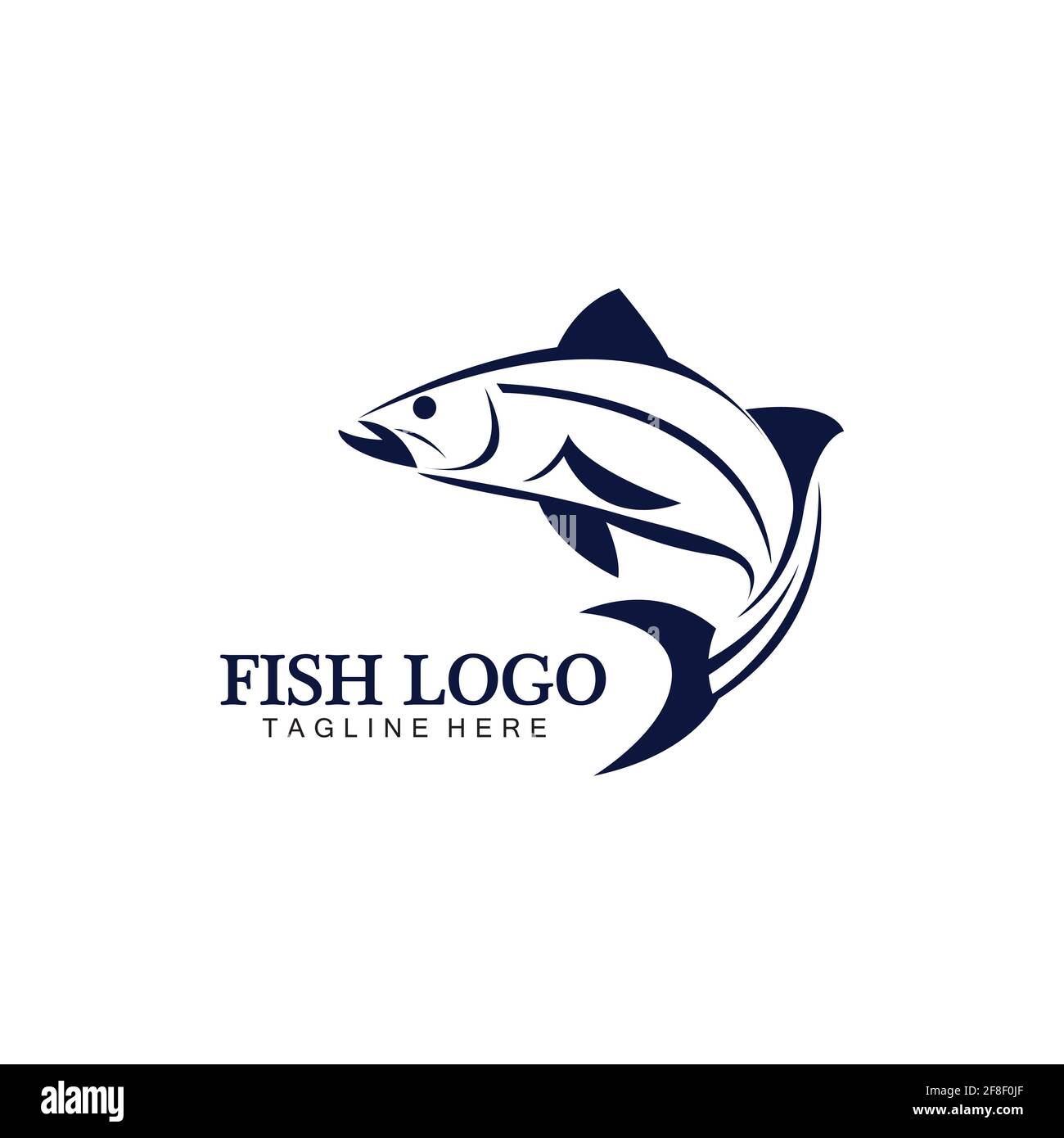 Fish abstract icon design logo template,Creative vector symbol of ...