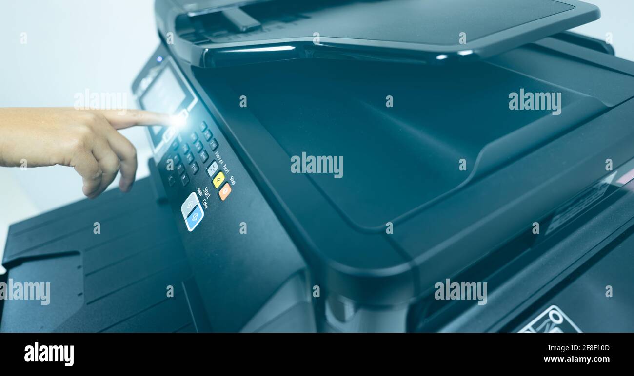 Hand print scanning hi-res stock photography and images - Alamy