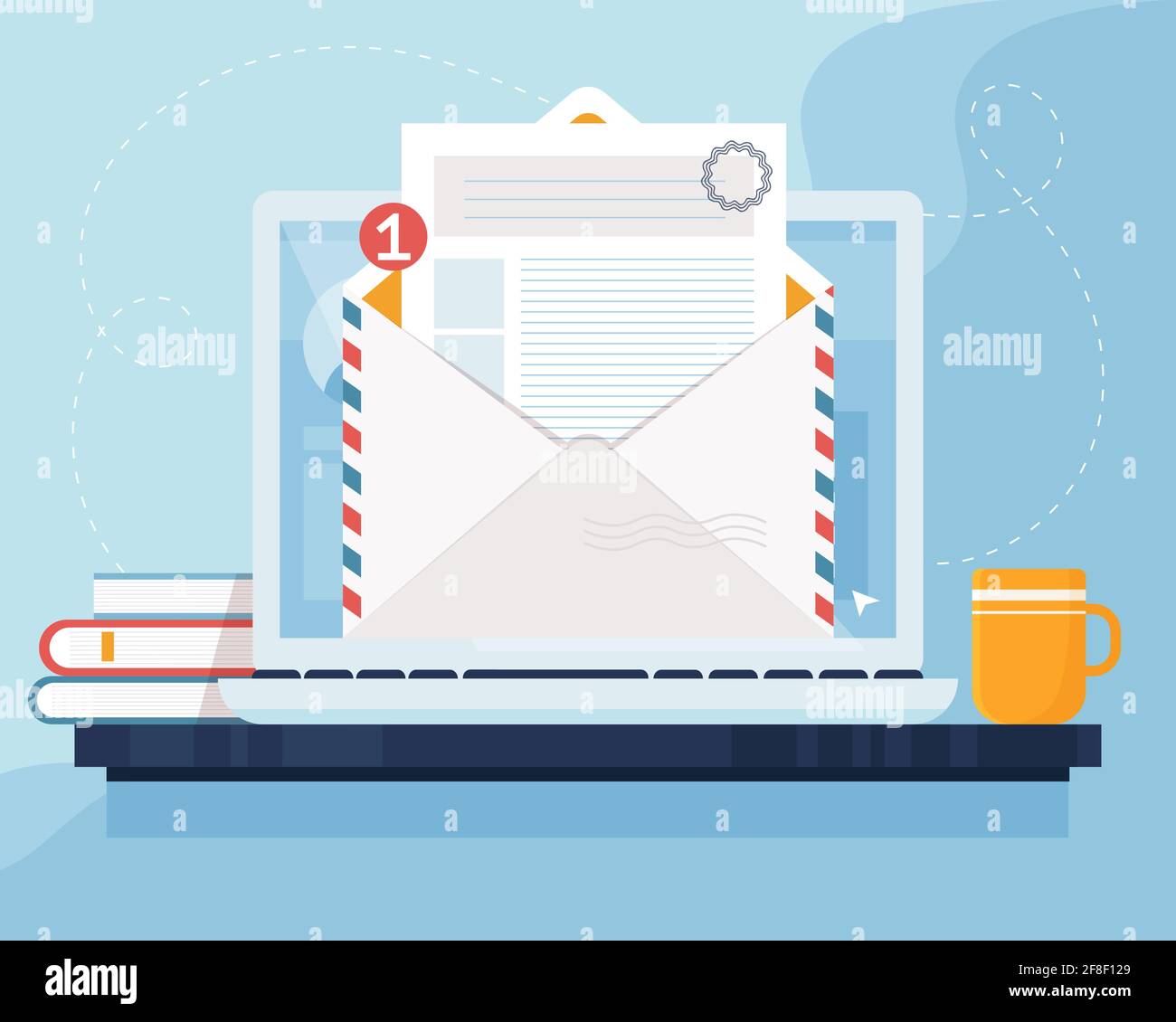 Mail marketing concept Stock Vector Images - Alamy