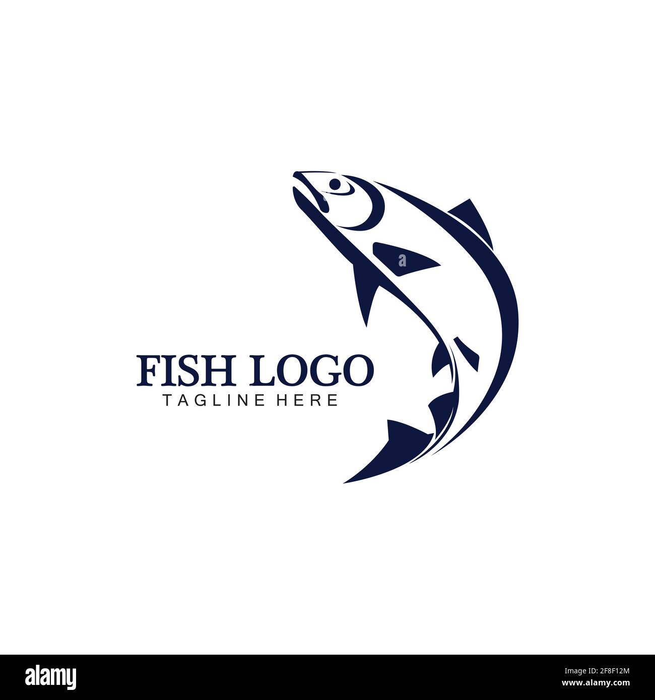 Fish abstract icon design logo template,Creative vector symbol of ...