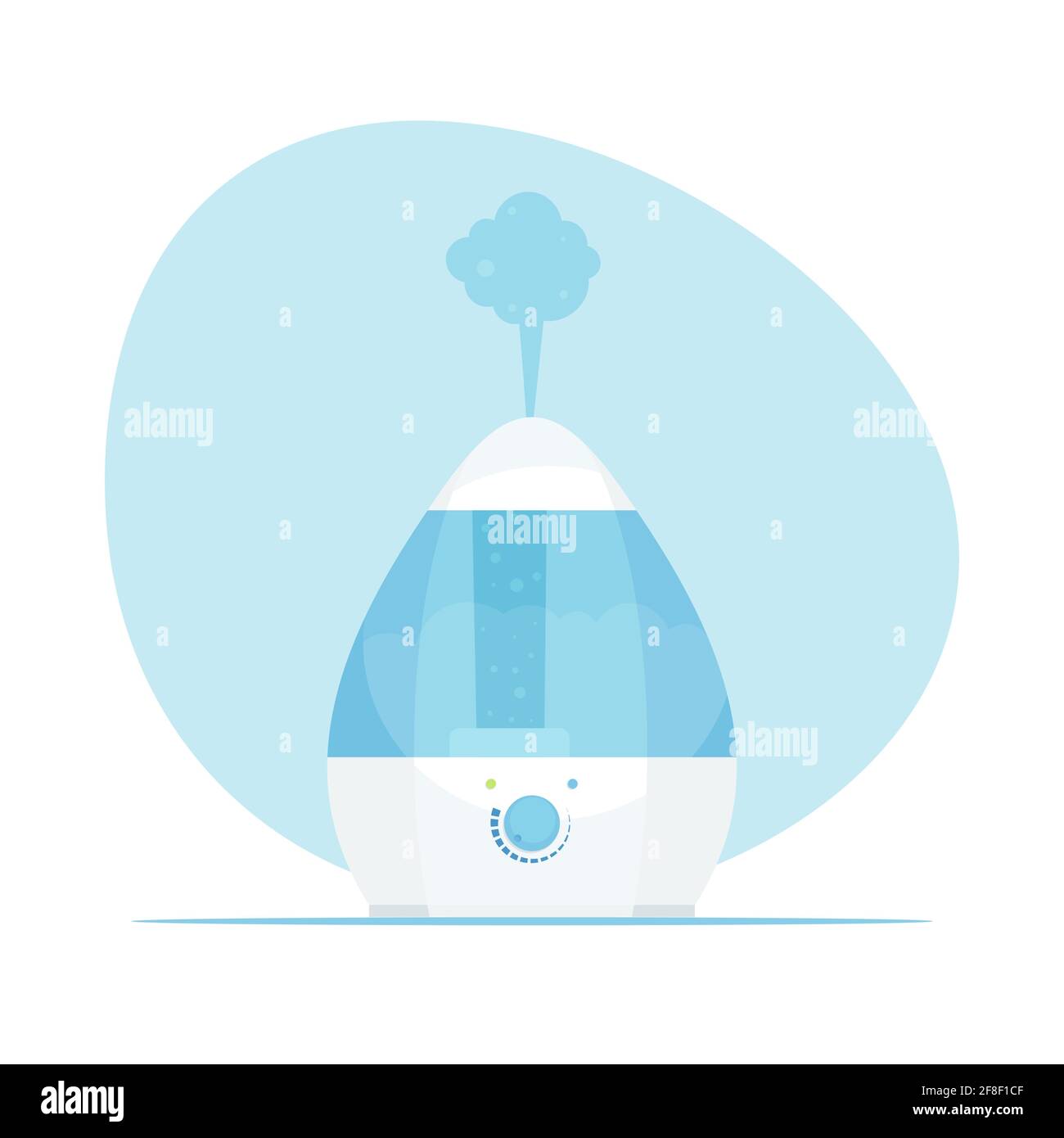 Humidifier air. Modern home humidifier. Purifier microclimate. Vector ...