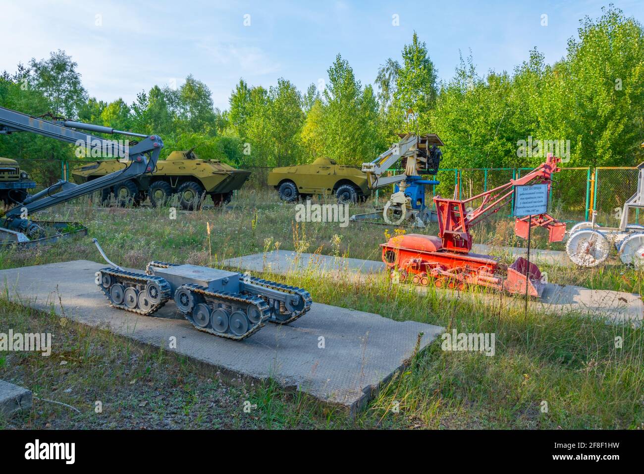 Robots and machines used during liquidation of aftermath of the ...