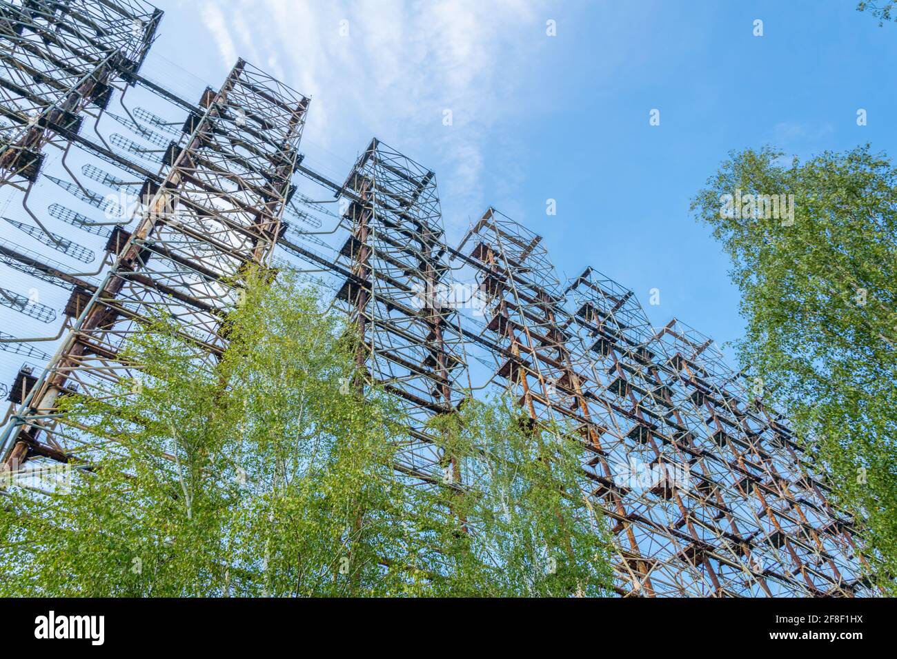 Steel construction of Radar Duga station in the Ukraine Stock Photo - Alamy