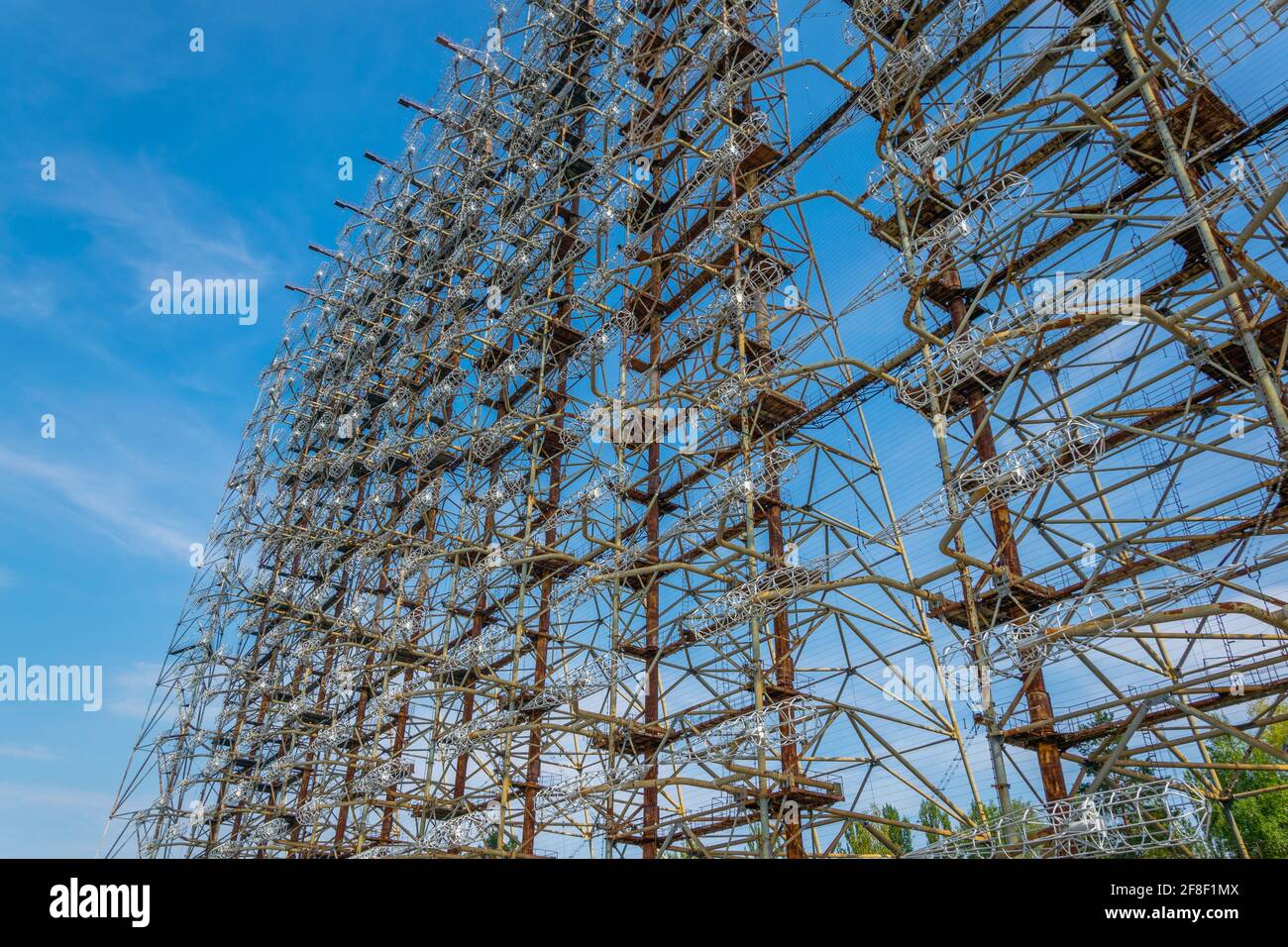Steel construction of Radar Duga station in the Ukraine Stock Photo - Alamy