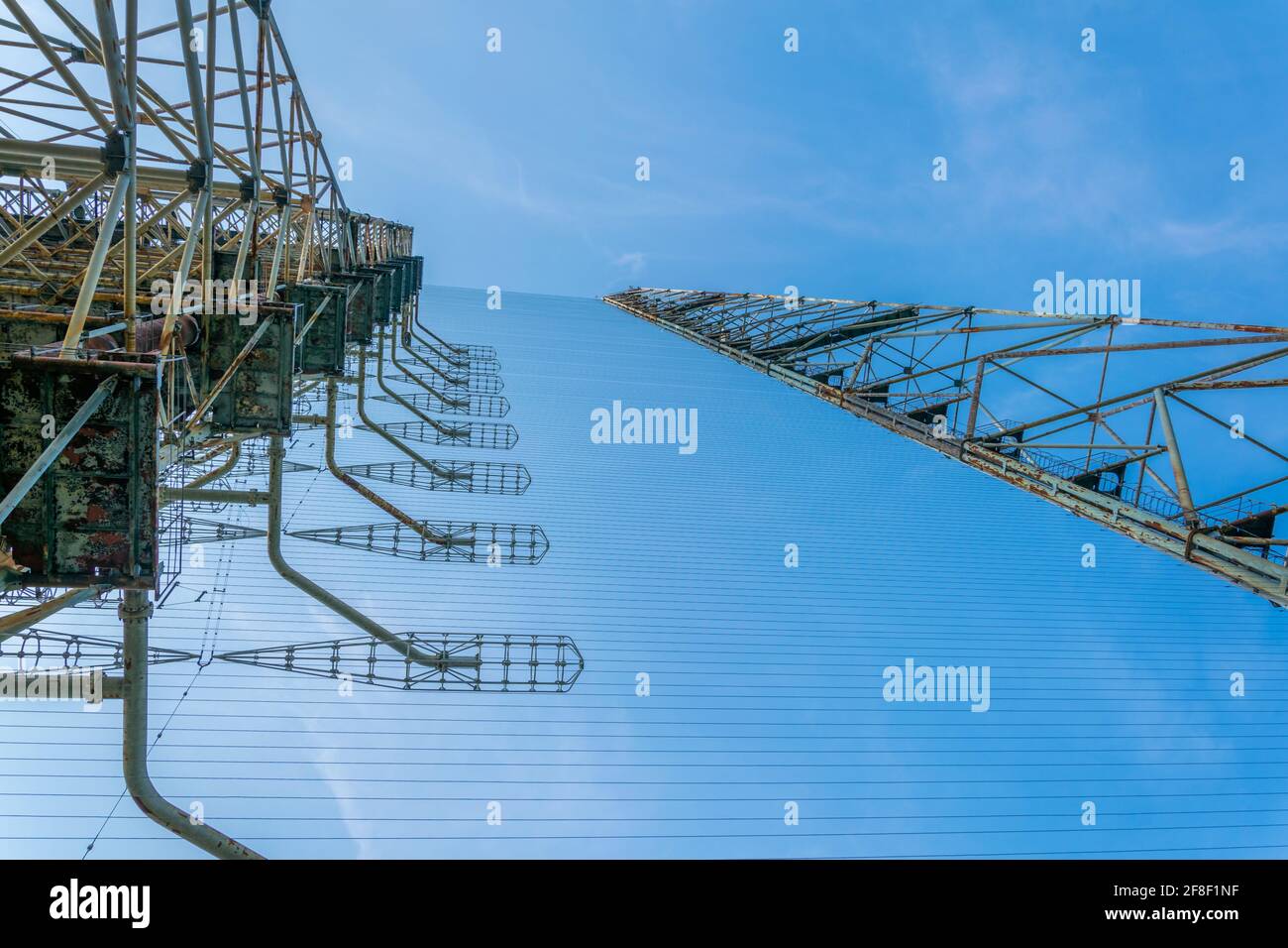 Steel construction of Radar Duga station in the Ukraine Stock Photo - Alamy