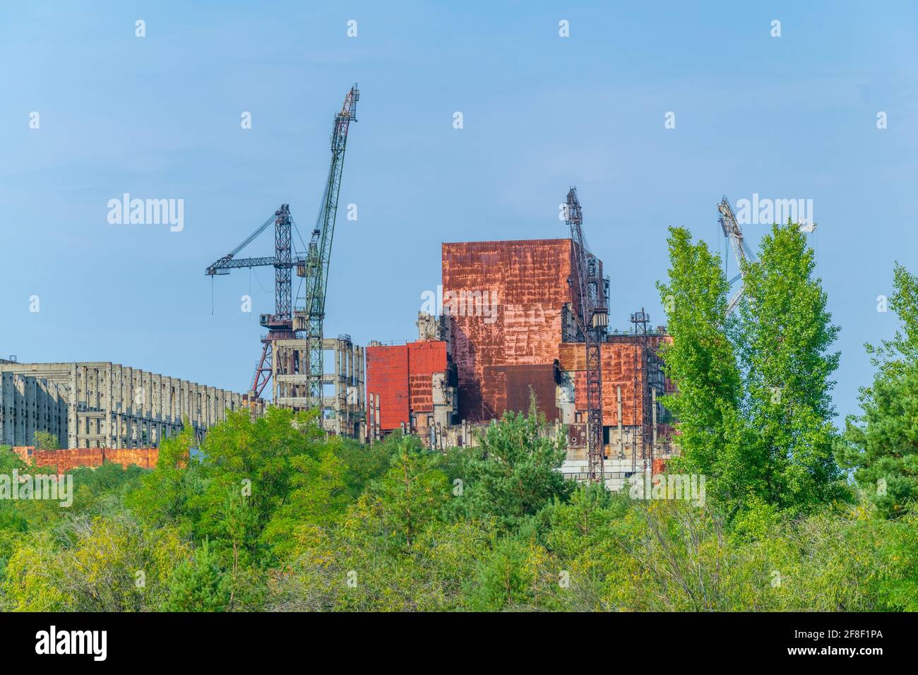 Unfinished construction of Chernobyl power plant in the Ukraine Stock ...