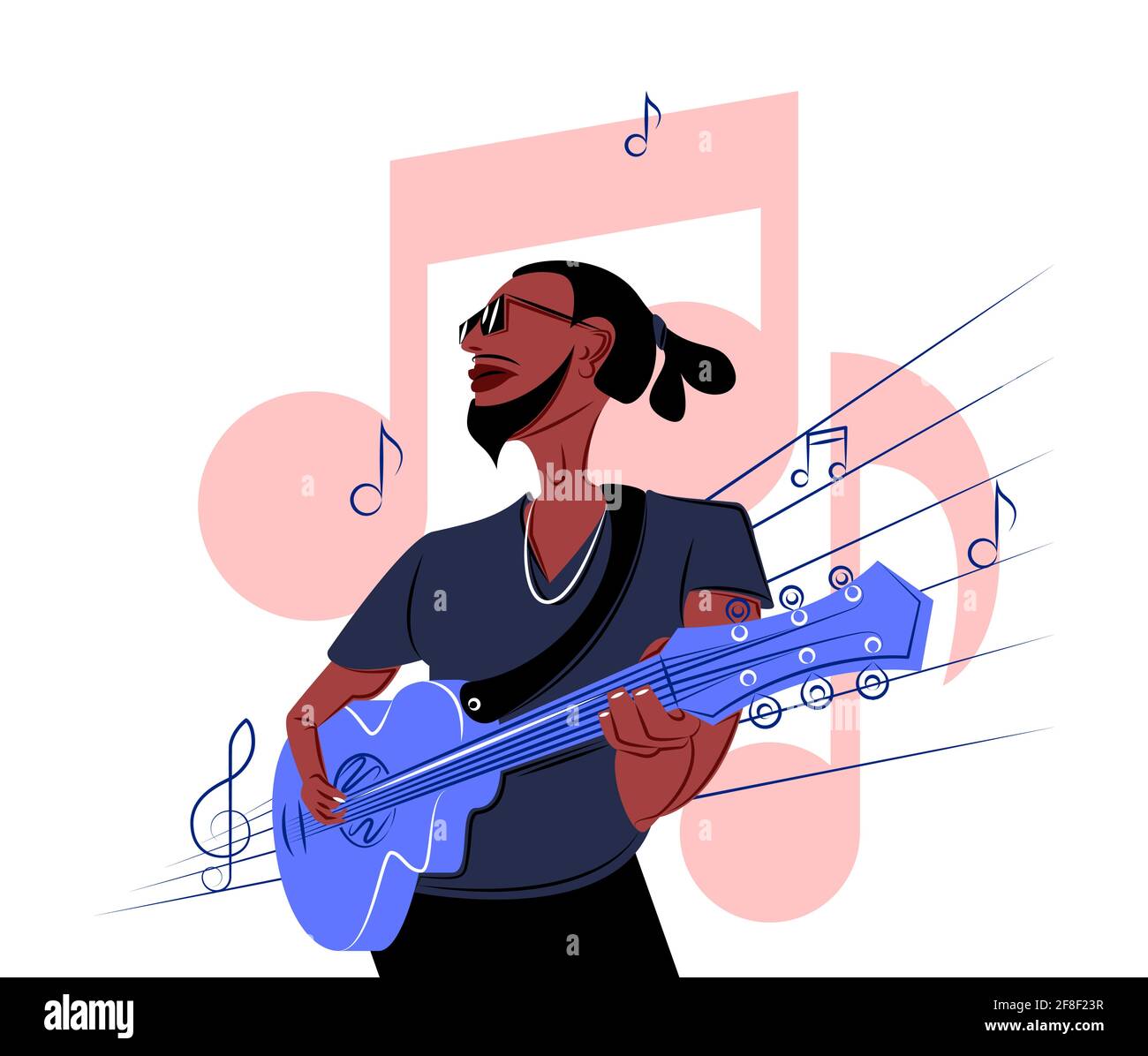 American singer guitarist Stock Vector Images - Alamy