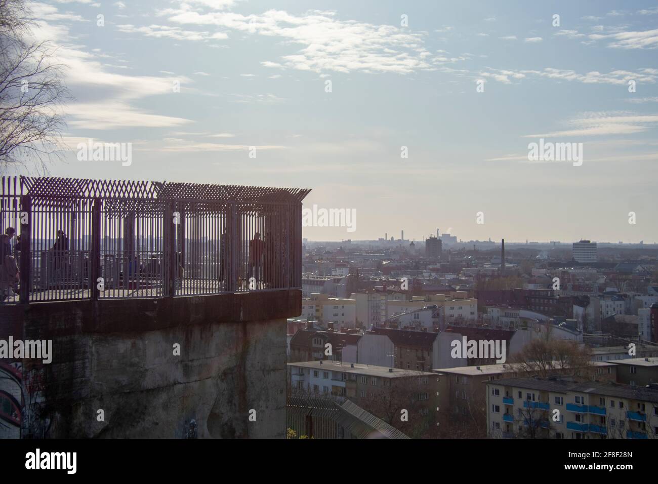View of Berlin from Flakturm III in Volkspark Humboldthain Berlin Stock ...