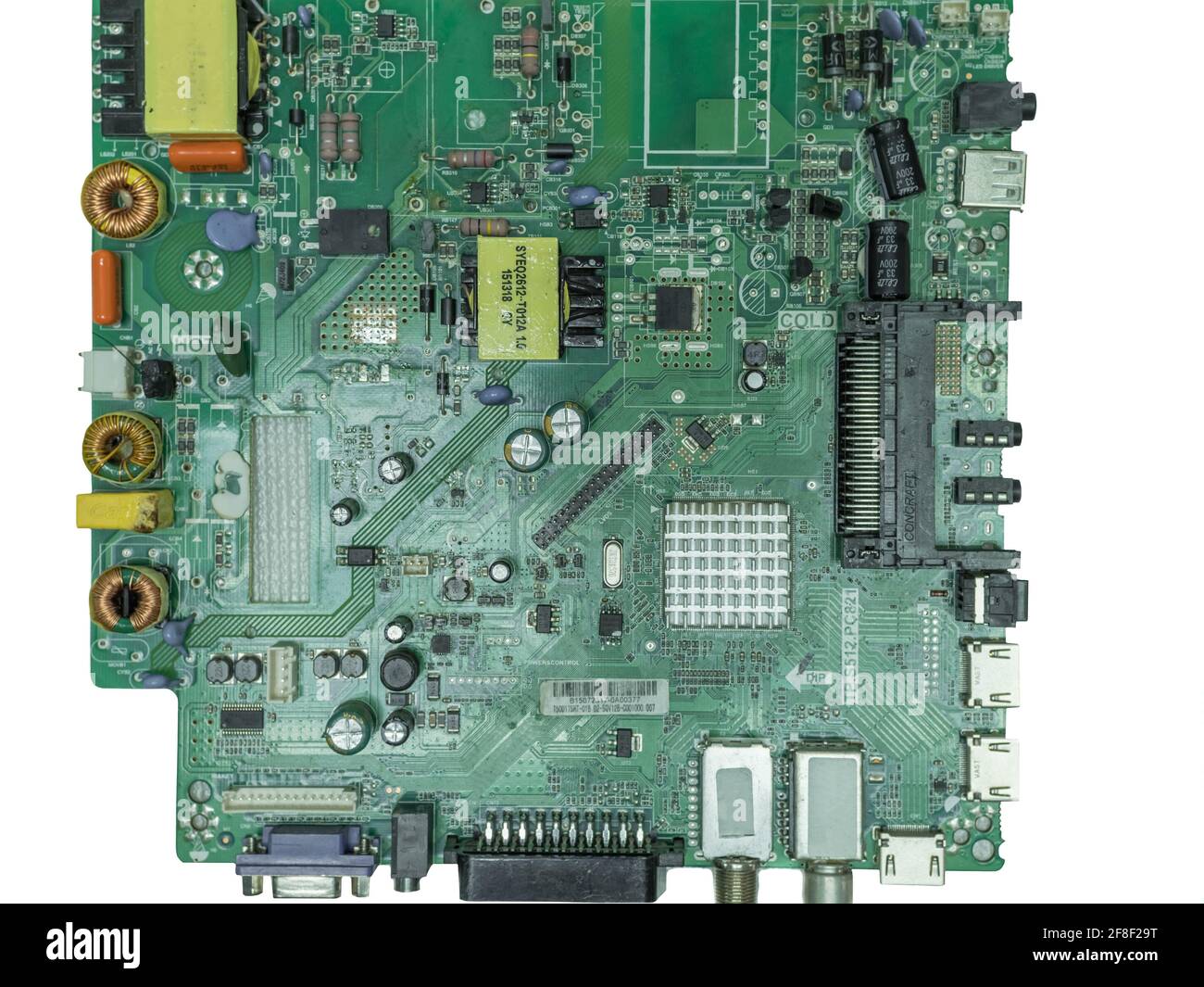 The board is a monoblock for an LCD TV. It has: A main inverter and a ...