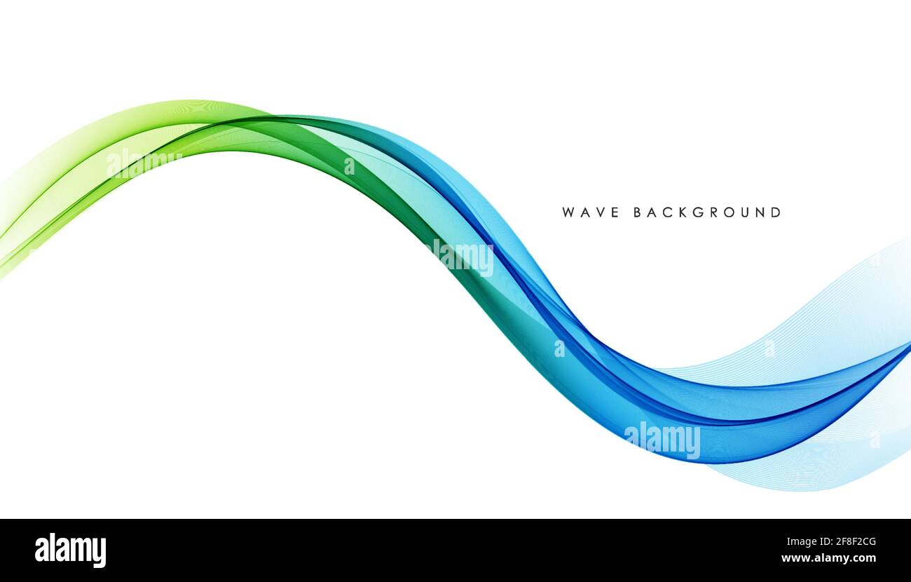 Vector abstract colorful flowing wave lines isolated on white ...