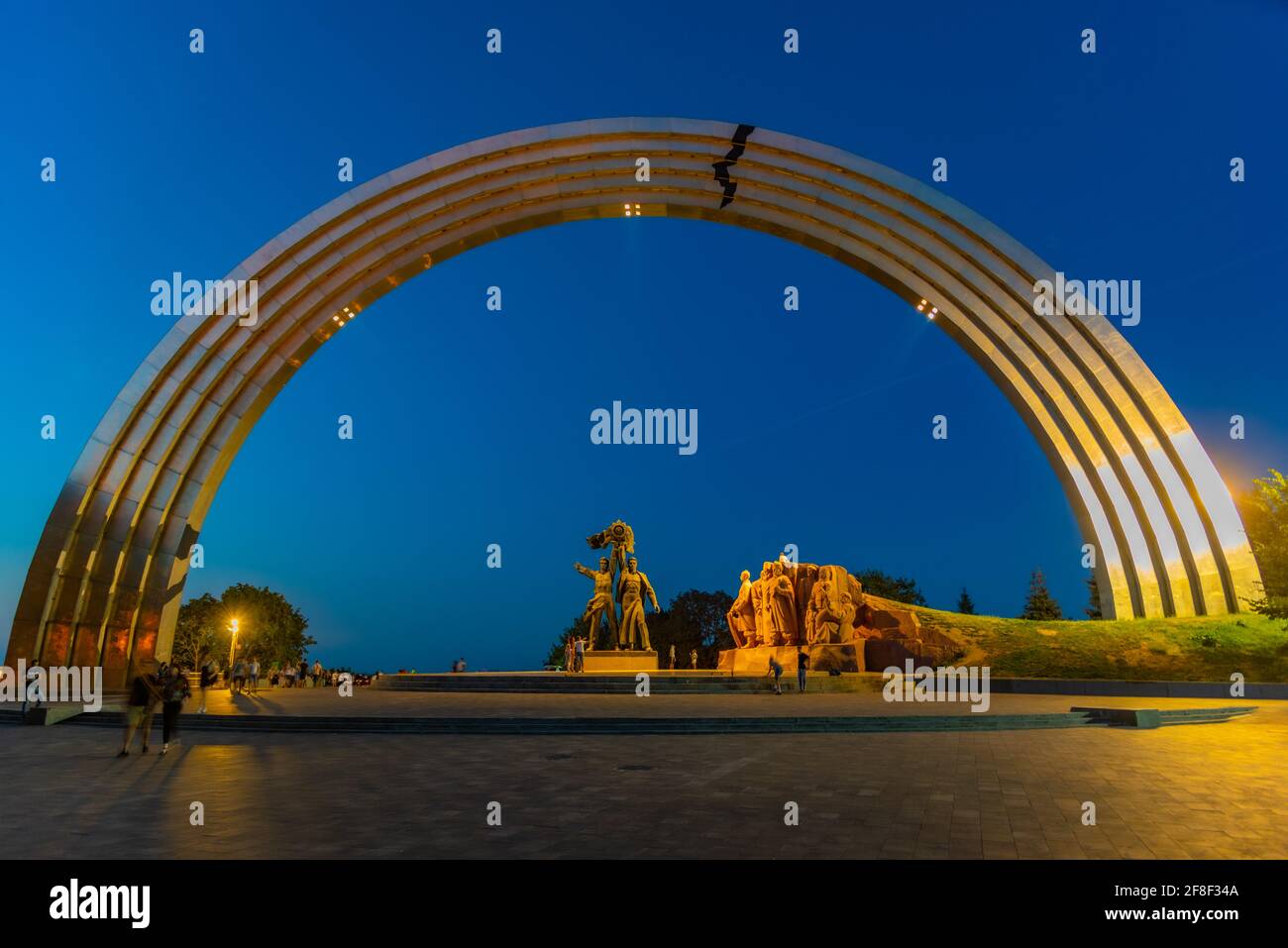 Rainbow arch friendship nations monument hi-res stock photography and ...