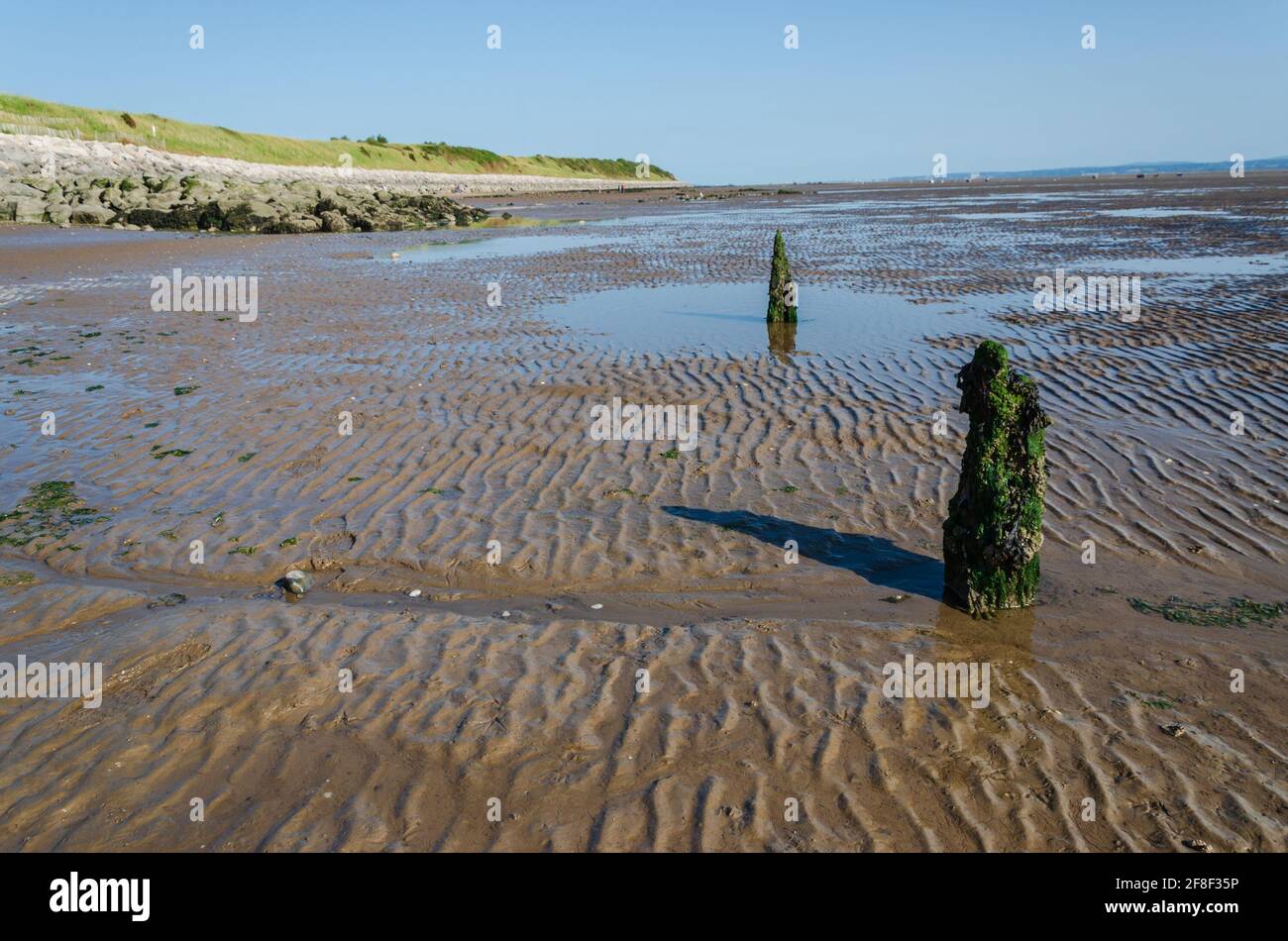 Caldy Beach is located on the Wirral side of the River Dee estuary ...