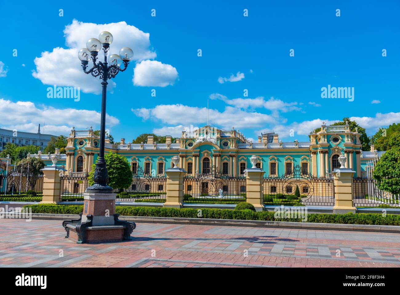 Mariyinsky Palace in Kiev is a ceremonial seat of the Ukrainian ...