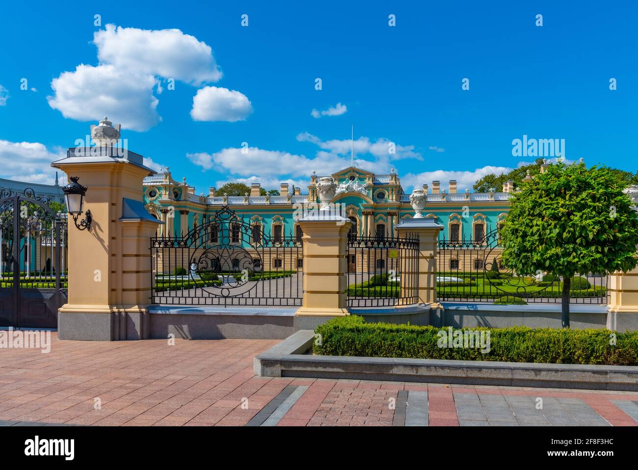 Mariyinsky Palace in Kiev is a ceremonial seat of the Ukrainian ...