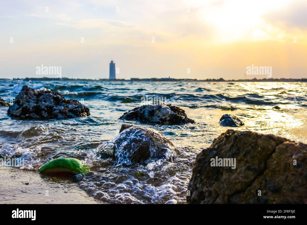 sunset time in jeddah corniche Stock Photo - Alamy