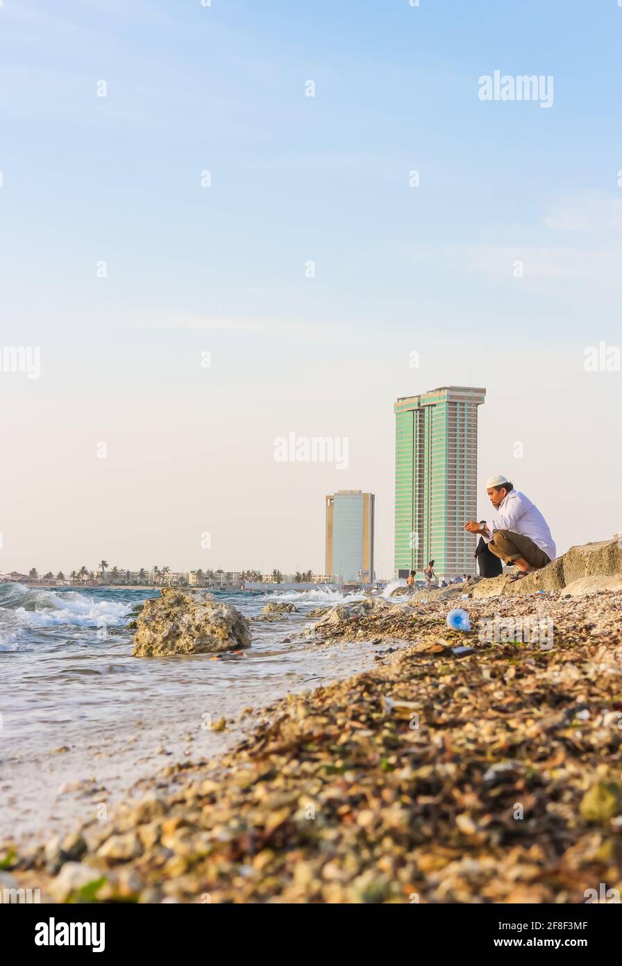 sunset time in jeddah corniche Stock Photo - Alamy