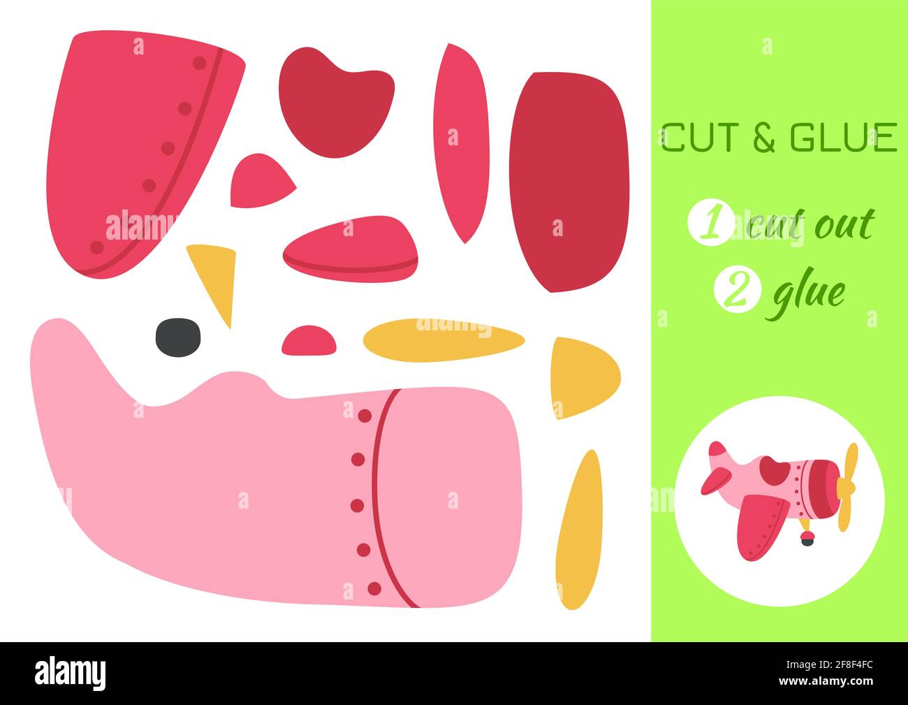 Paper plane cutout Stock Vector Images - Alamy