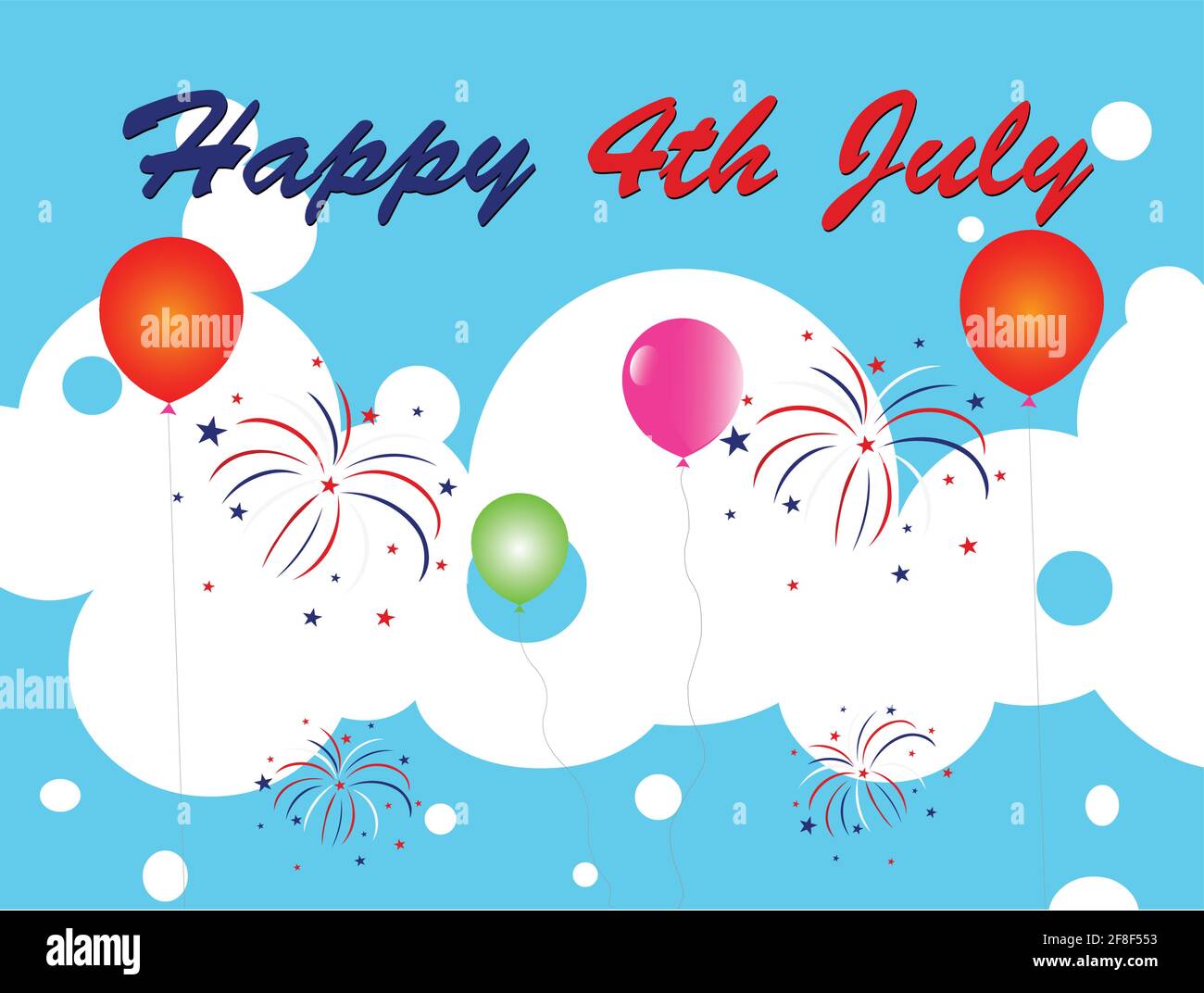 July 4th Celebration poster vector stock iamge, Patriotic background ...