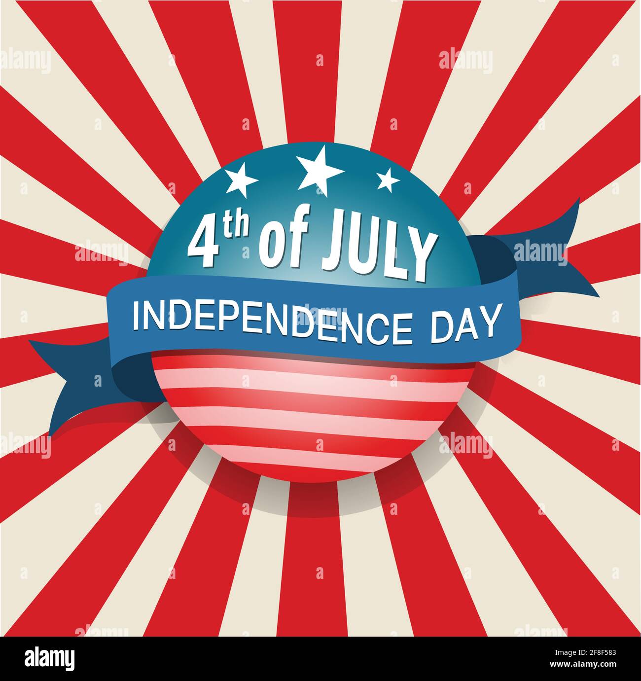Patriotic background American indipendence day poster vector ...