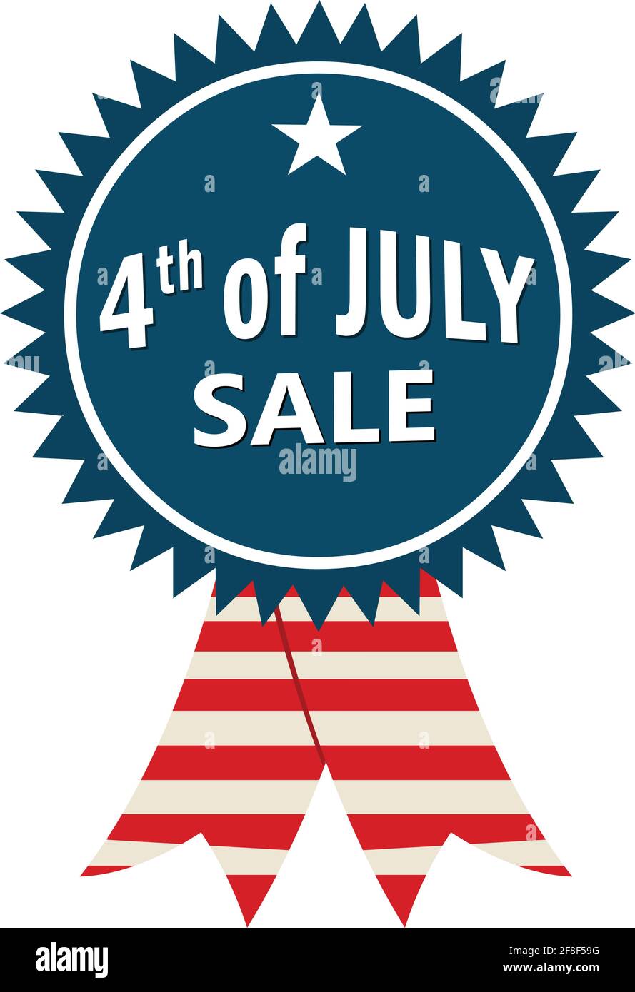 Patriotic sales tag American day vector illustration Stock Vector Image ...