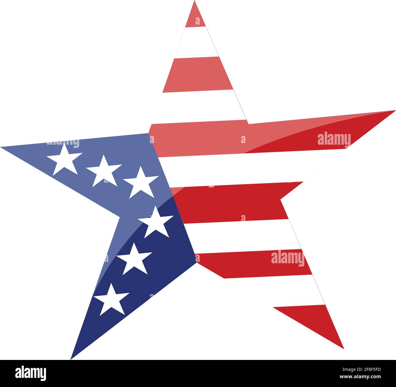 Patriotic star isolated vector illustration Stock Vector Image & Art ...