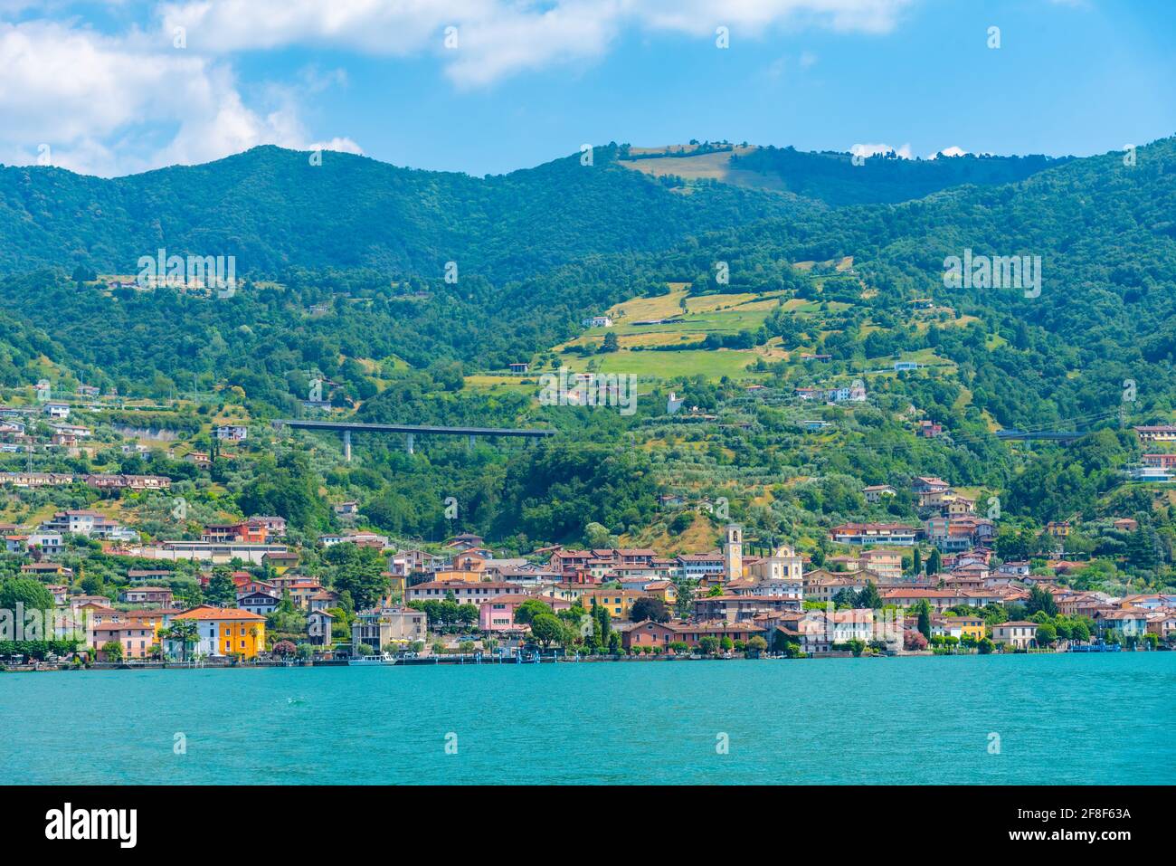 Sulzano viewed from Monte Isola in Italy Stock Photo - Alamy