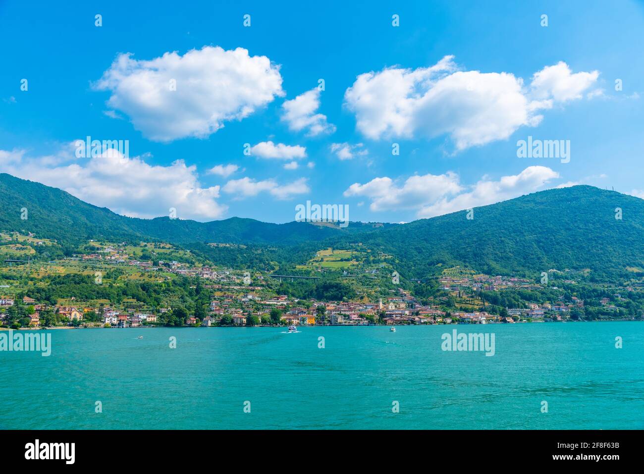Sulzano viewed from Monte Isola in Italy Stock Photo - Alamy