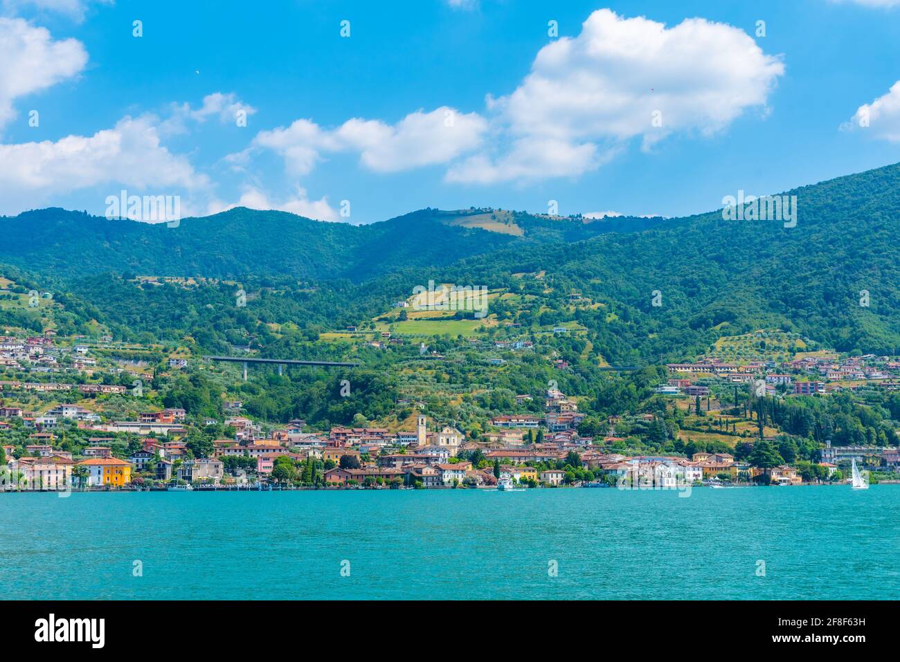 Sulzano viewed from Monte Isola in Italy Stock Photo - Alamy