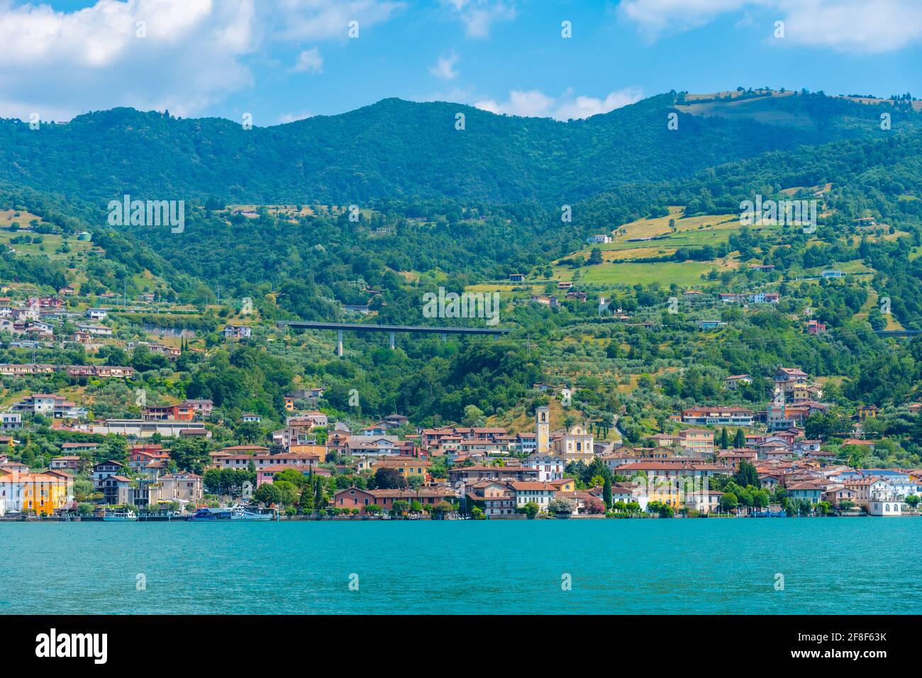Sulzano viewed from Monte Isola in Italy Stock Photo - Alamy