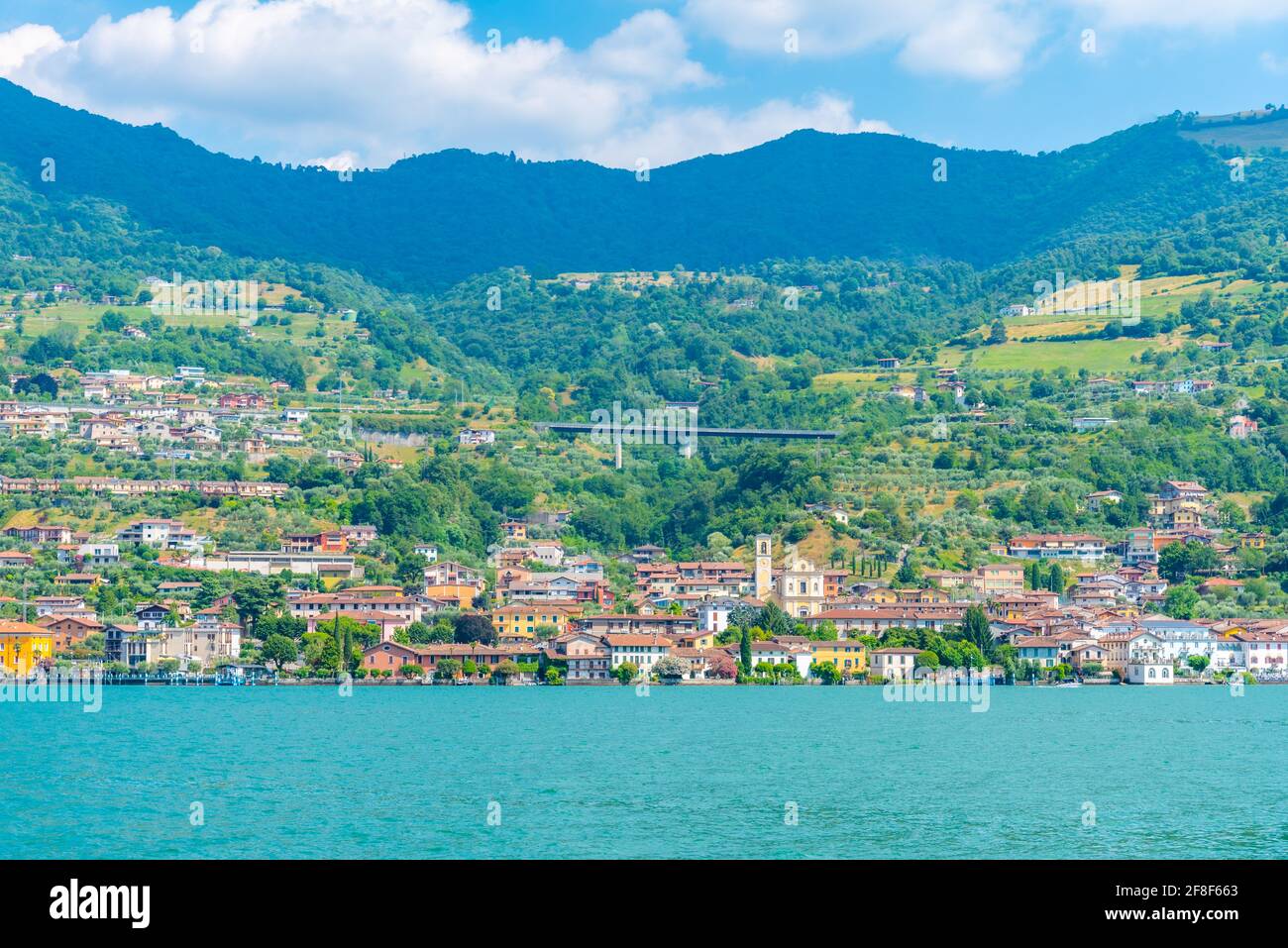 Sulzano viewed from Monte Isola in Italy Stock Photo - Alamy