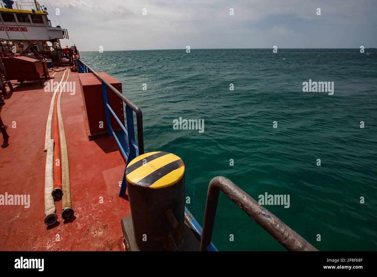 Aktau,Kazakhstan - May 19 2012: LPG tanker ship "Anbutane" for ...