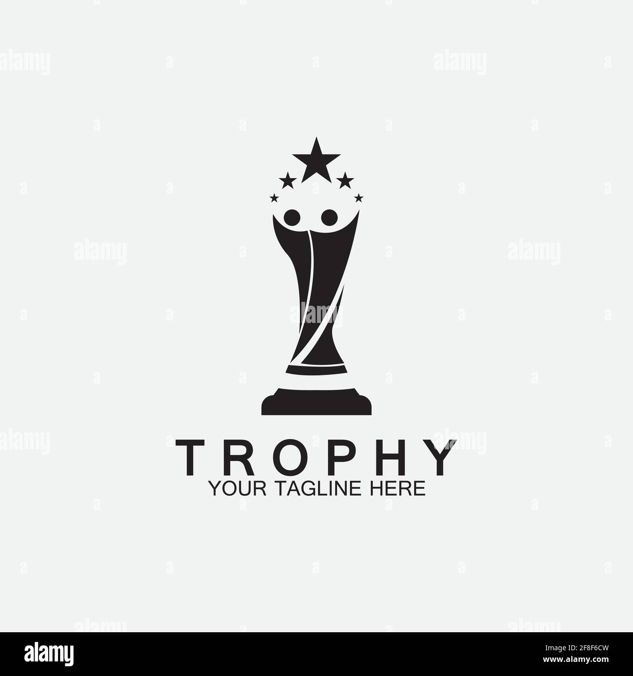 Trophy vector logo icon.champions trophy logo icon for winner award ...