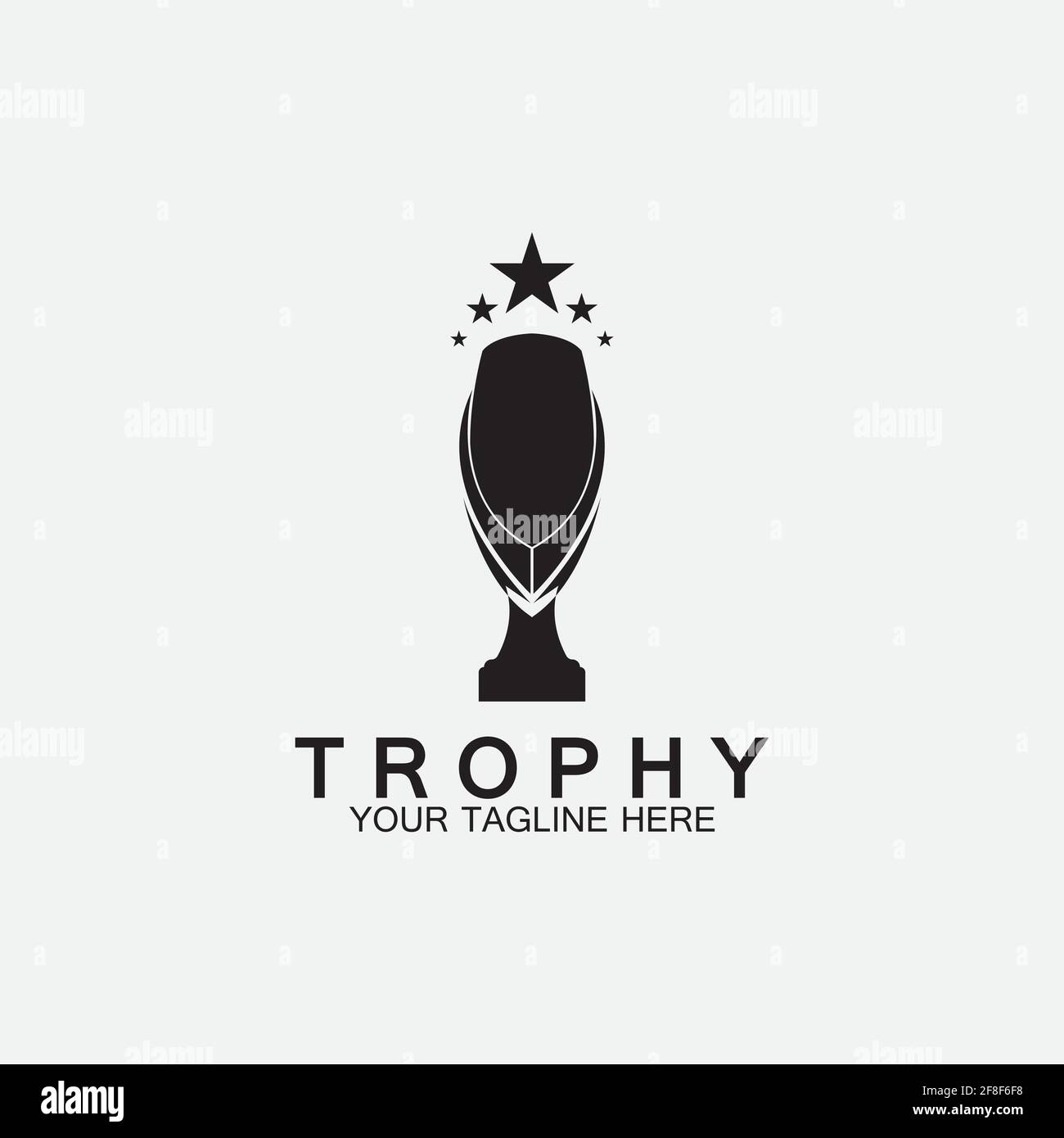 Trophy vector logo icon.champions trophy logo icon for winner award logo template Stock Vector ...