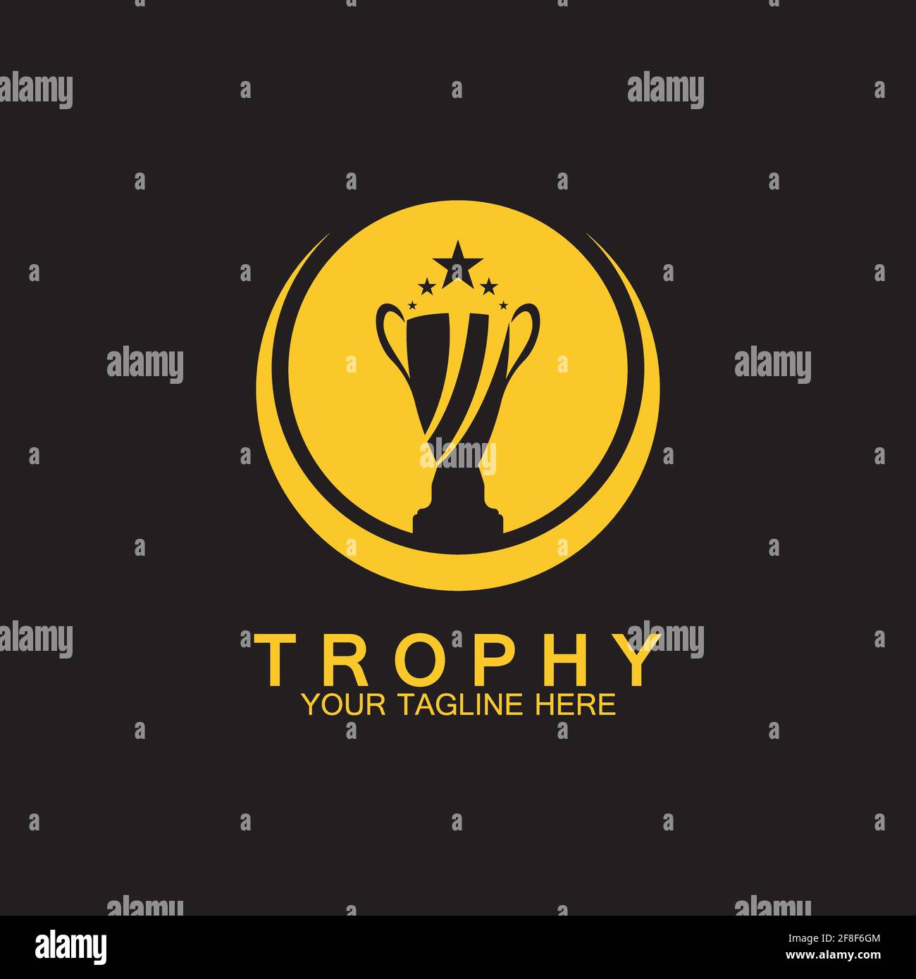 Trophy vector logo icon.champions trophy logo icon for winner award ...