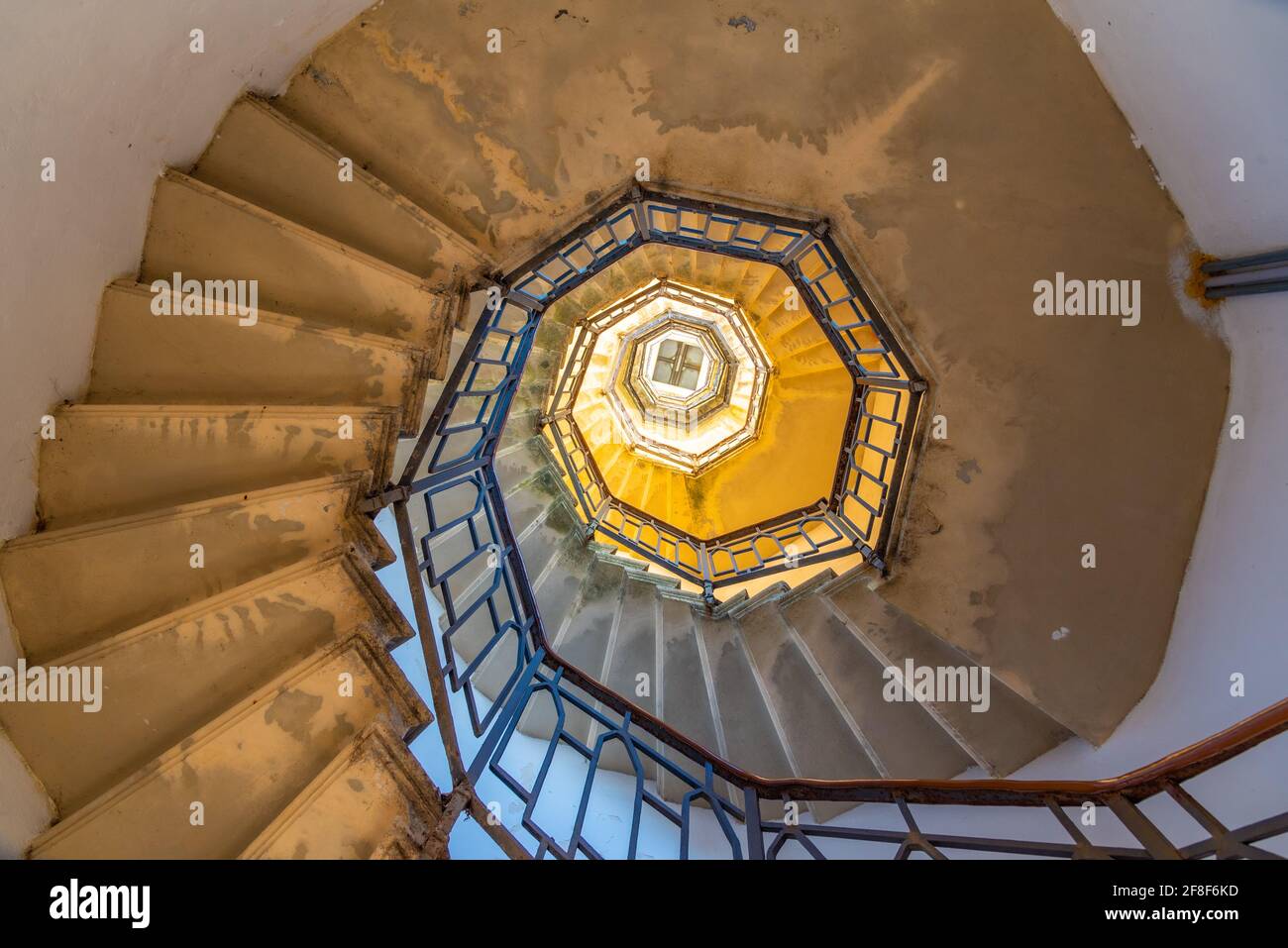 Spiral staircase at Volta Lighthouse near Como in Italy Stock Photo - Alamy