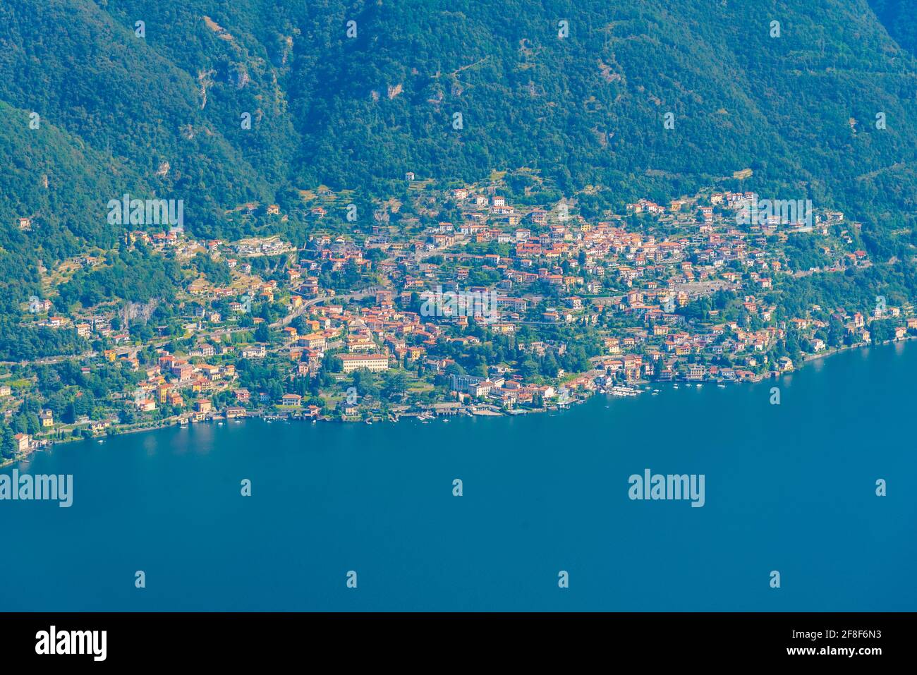 Aerial view of Moltrasio village and lake Como in Italy Stock Photo - Alamy