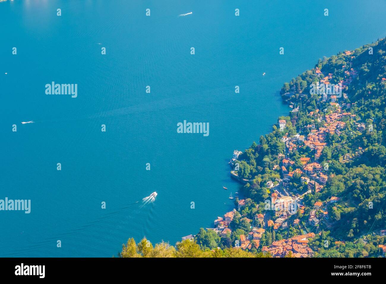Aerial view of Blevio village and lake Como in Italy Stock Photo - Alamy