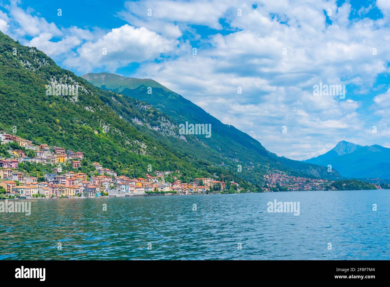 Colonno village and lake Como in Italy Stock Photo - Alamy