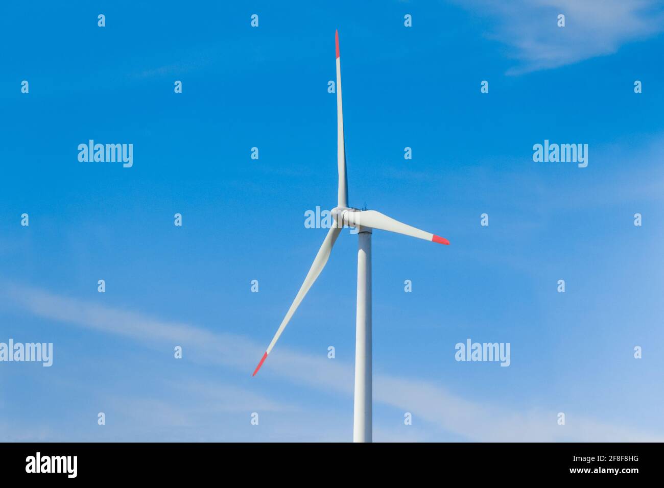 Rotating windmill generating renewable green energy with wind power ...