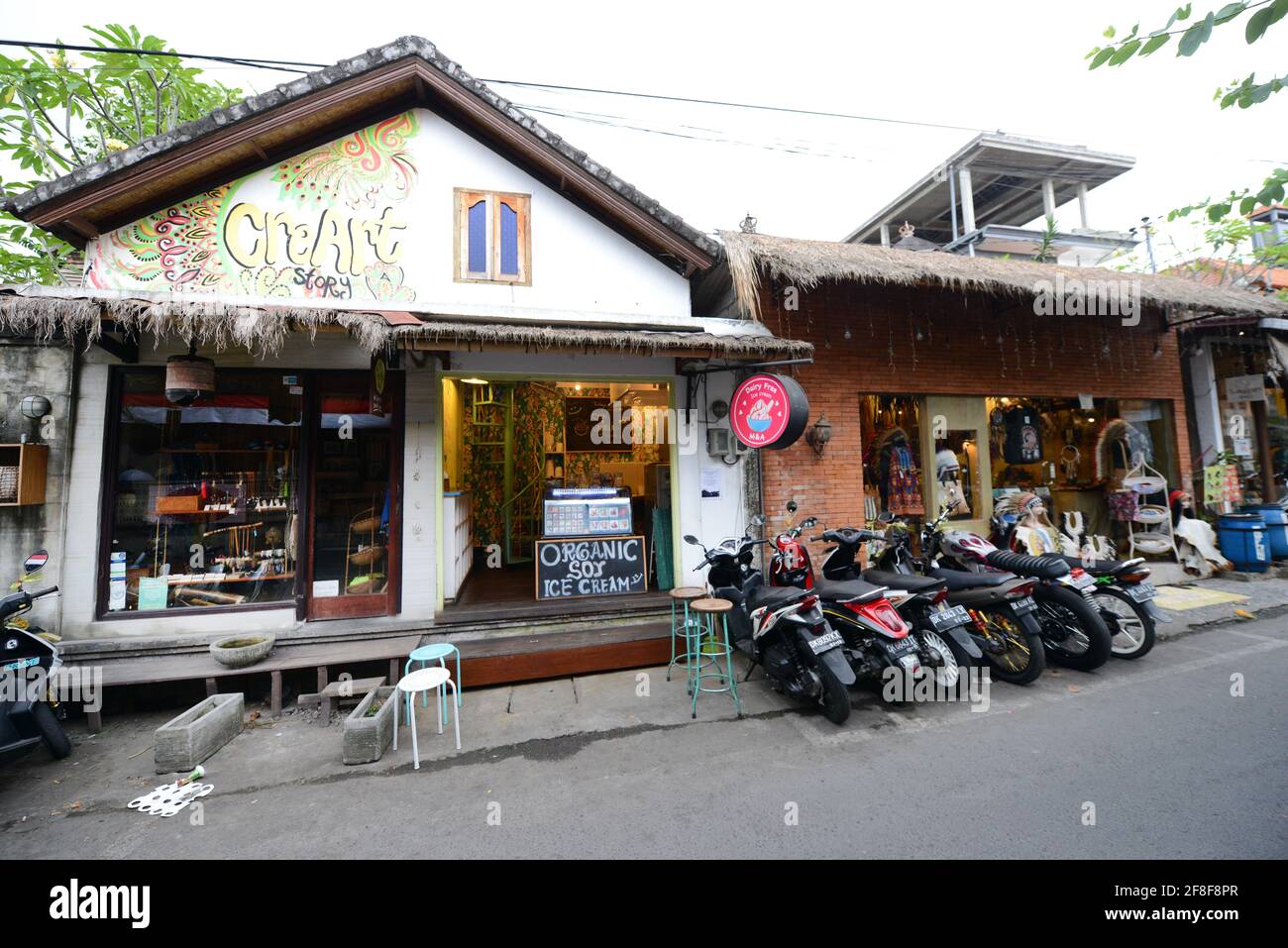 Creart Story Shop And M And A Dairy Free Ice Cream Parlor In Ubud Bali