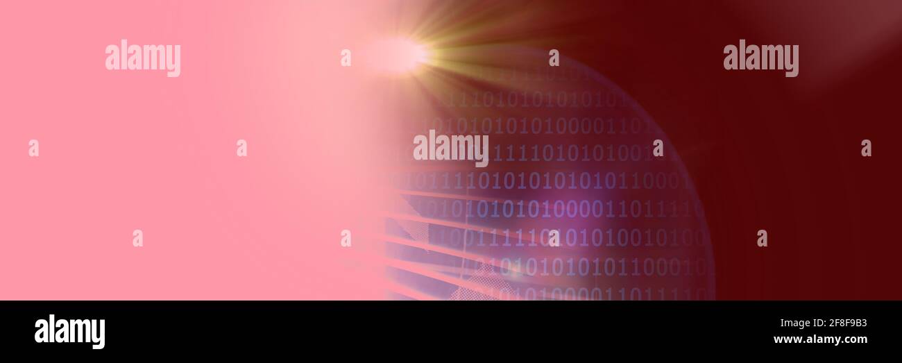 Computer Code Processing Against A Pink And Gradient Background Program Coding Concept Stock
